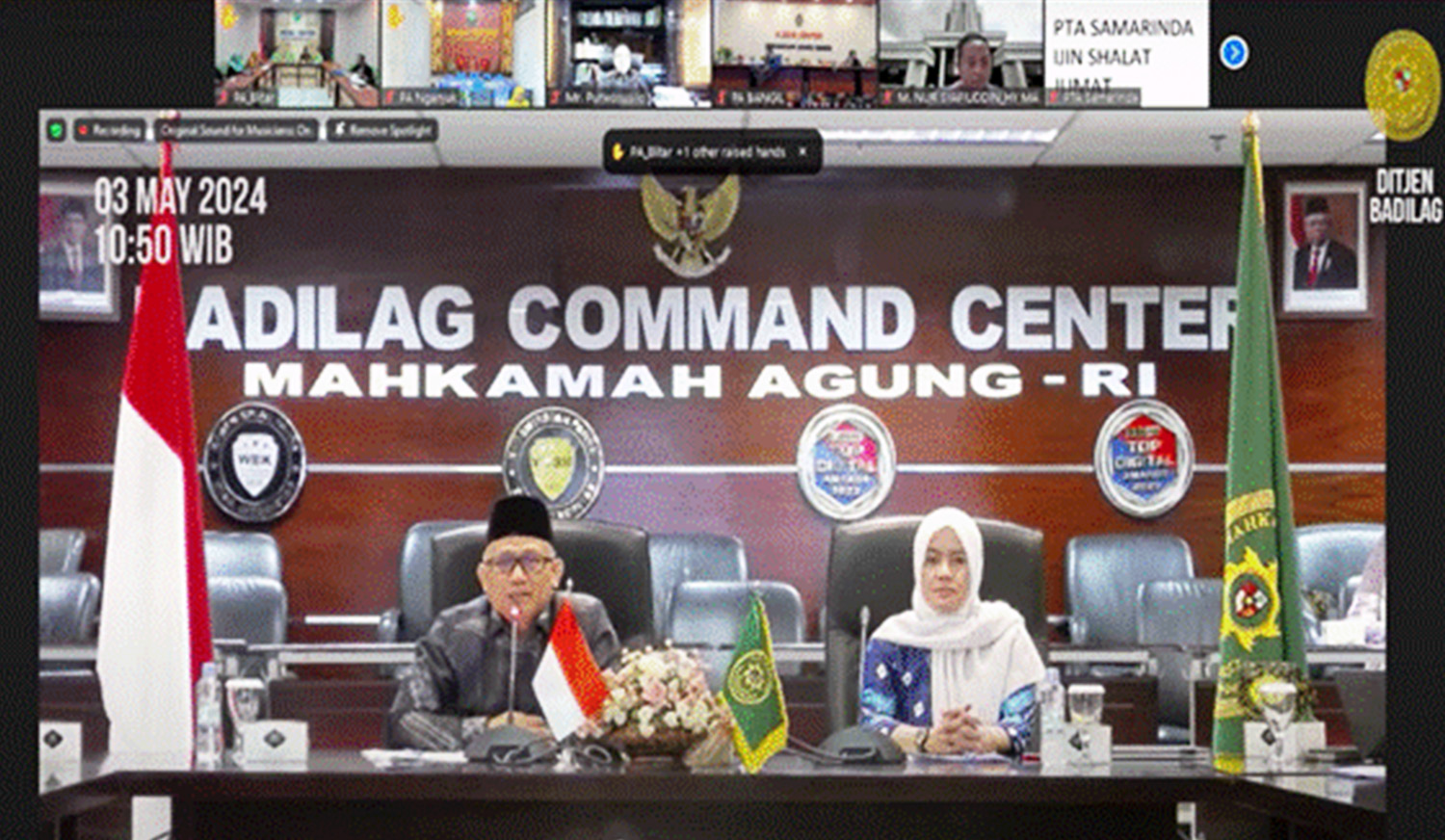 PTA Sulawesi Barat Ikuti Bimtek Peningkatan Kompetensi Tenaga Teknis di Lingkungan Peradilan Agama